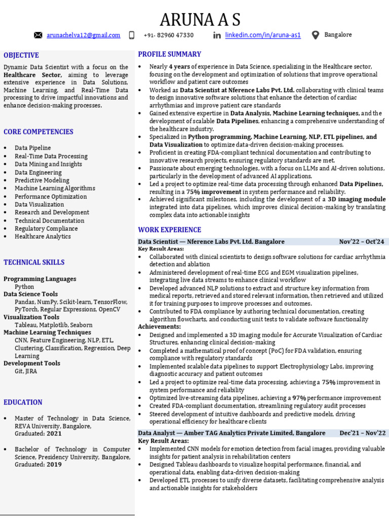 aruna | PDF | Machine Learning | Data Science