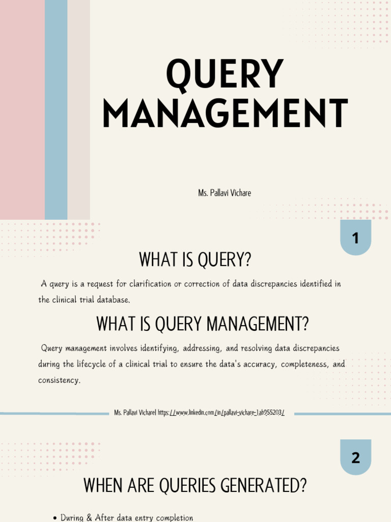 Query Management | PDF | Data | Computing