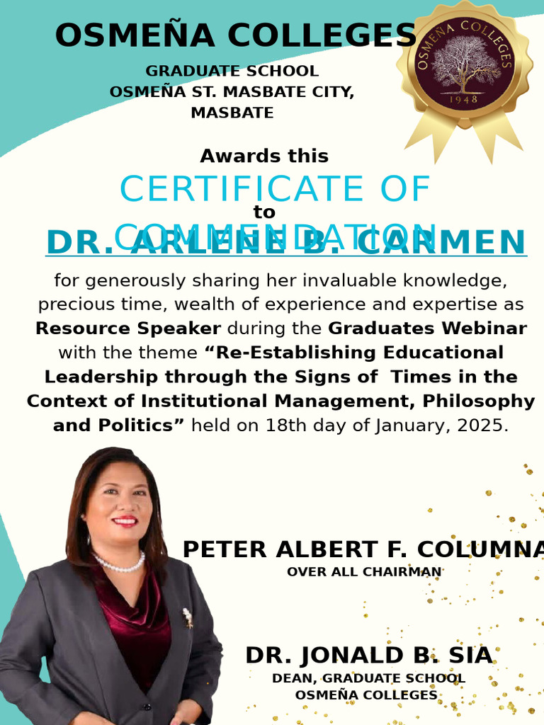 Guest Speaker Certificates | PDF