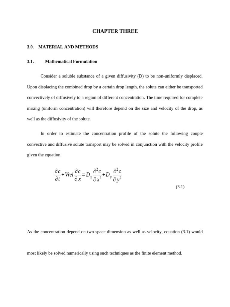 My Project | PDF | Diffusion | Physical Phenomena