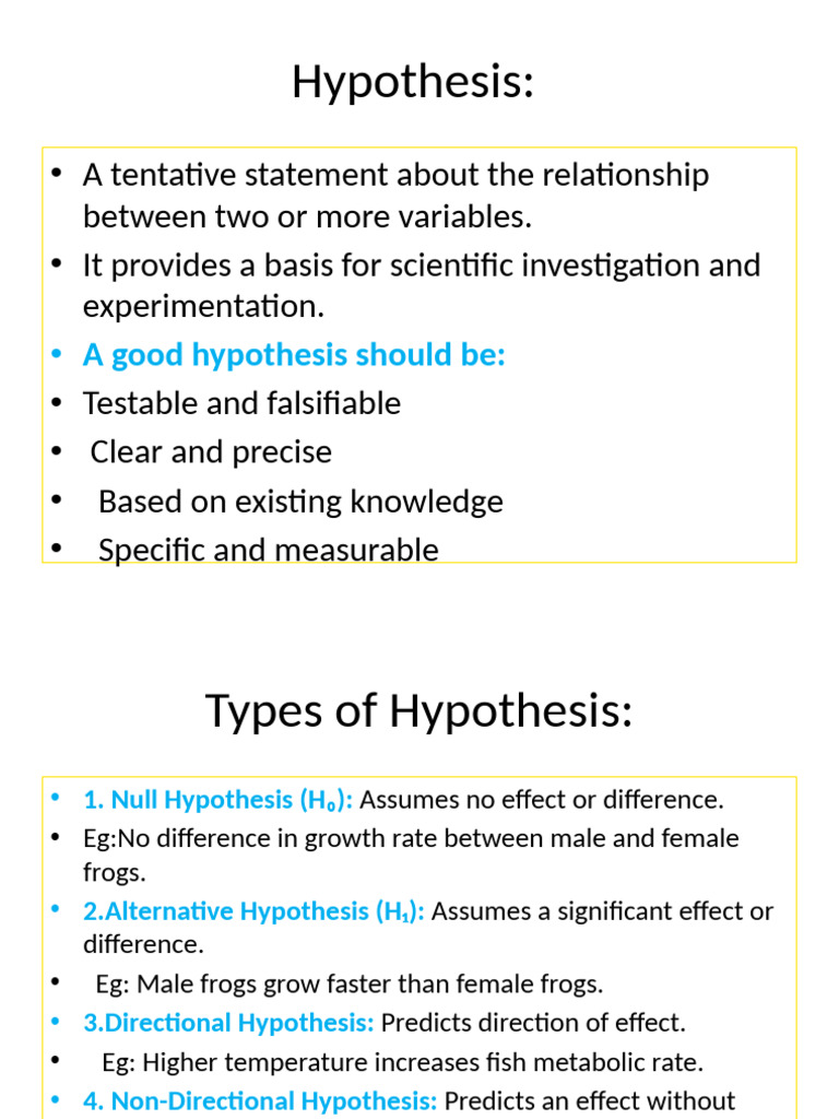 Hypothesis Testing Zoology Presentation | PDF | Hypothesis | Analysis ...