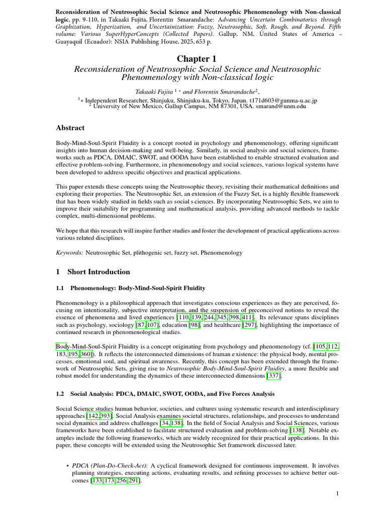 Reconsideration of Neutrosophic Social Science and Neutrosophic ... Reconsideration of Neutrosophic Social Science and Neutrosophic ...