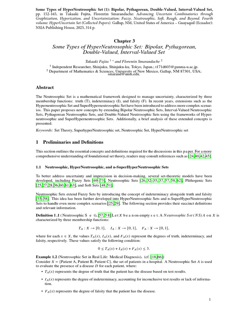Some Types of HyperNeutrosophic Set (1): Bipolar, Pythagorean, Double-Valued, Interval-Valued ...