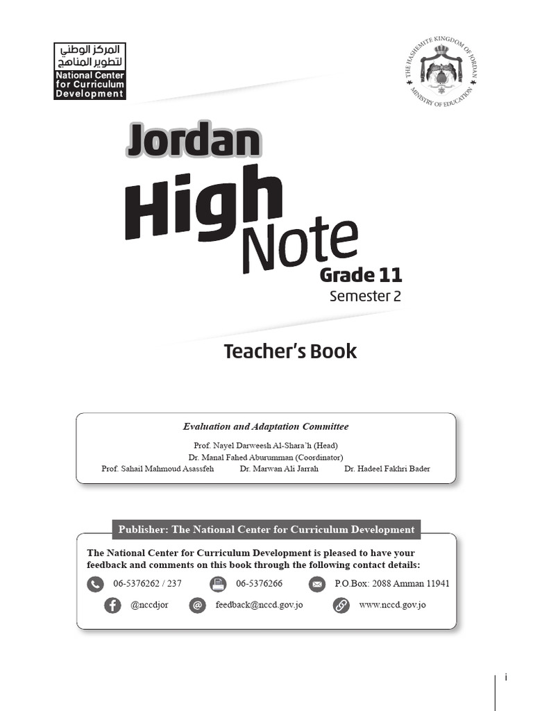 Jordan High Note G11 S2 Teacher's Book Final Print | PDF | Learning ...