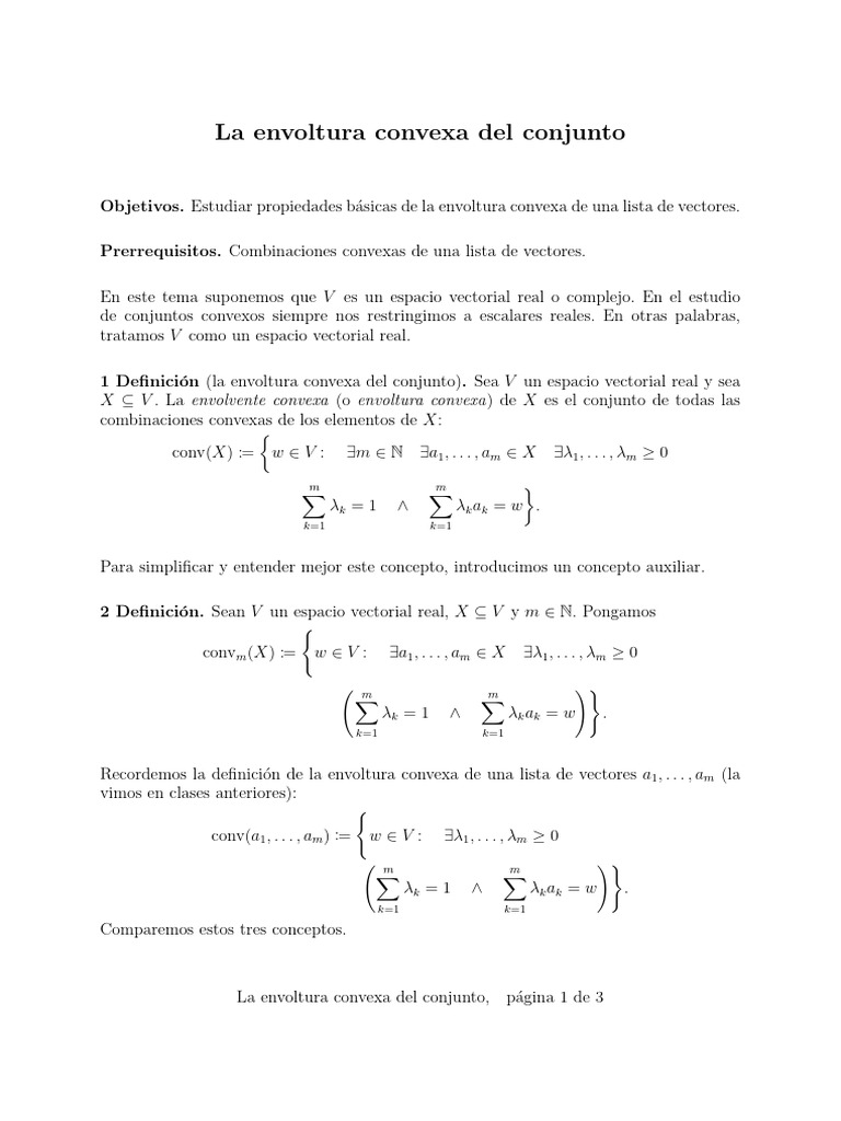 Convex Hull Es | PDF | Conjunto convexo | Vector Euclidiano