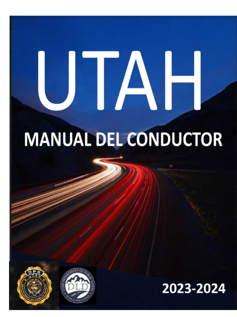 Utah Driver Manual in Spanish 2023-2024 | PDF | Driver's License | Driving