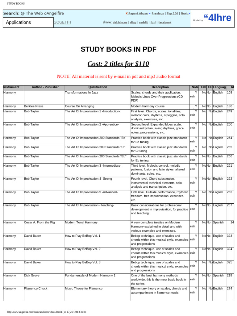 Essential Music Theory Study Books | PDF | Harmony | Singing