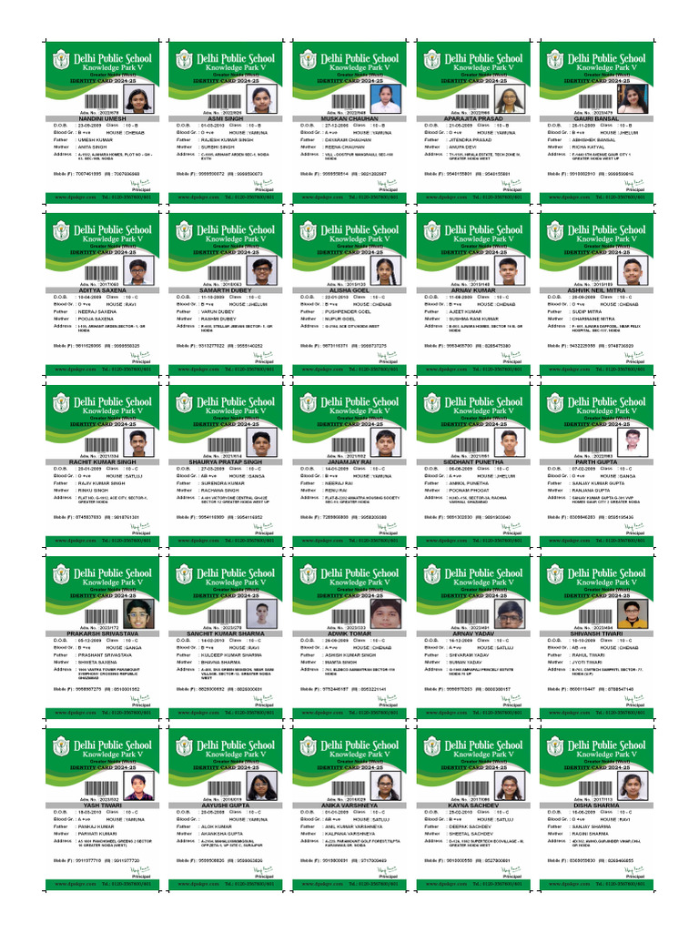 10th Class Id Card Data | PDF