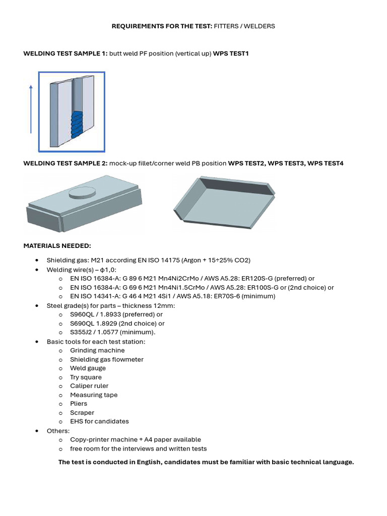 Test Requirements | PDF