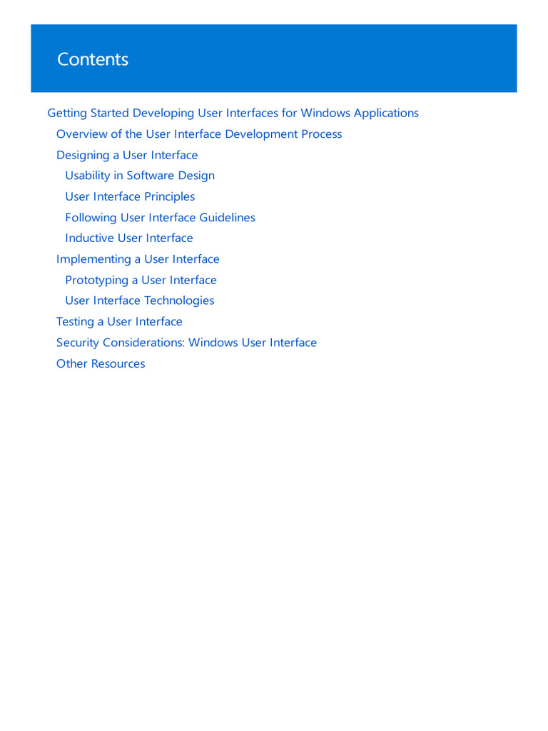 Get Started Developing UI for Windows Apps | PDF | Usability | User Interface