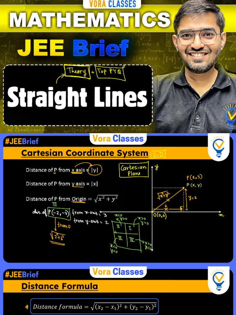 Straight Line Jee Brief | PDF | Triangle | Geometric Shapes