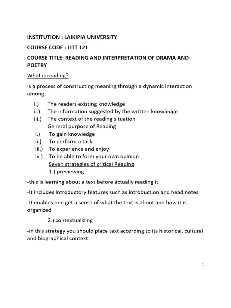 Understanding Catafonic Diction in Literature | PDF | Semantics | Human ...