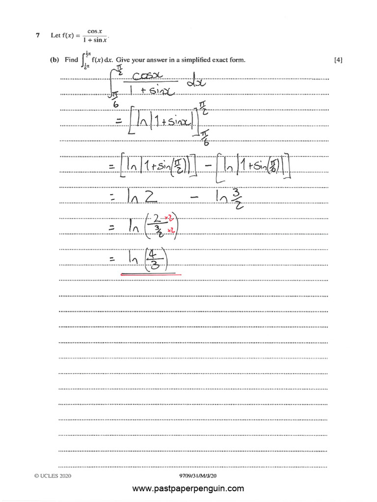 A Integration Of Trig Pdf
