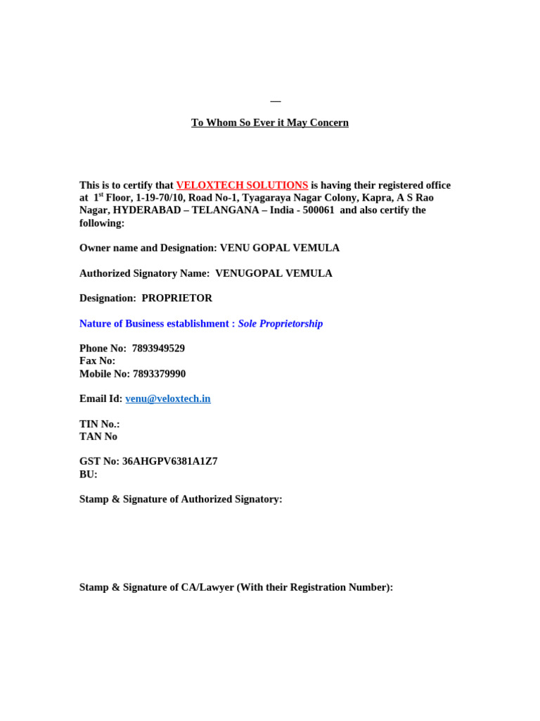 Letter of Undertaking | PDF