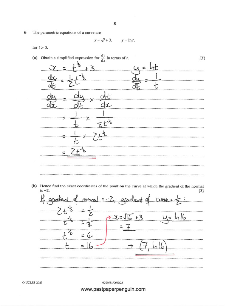 A Parametric Eqns | PDF
