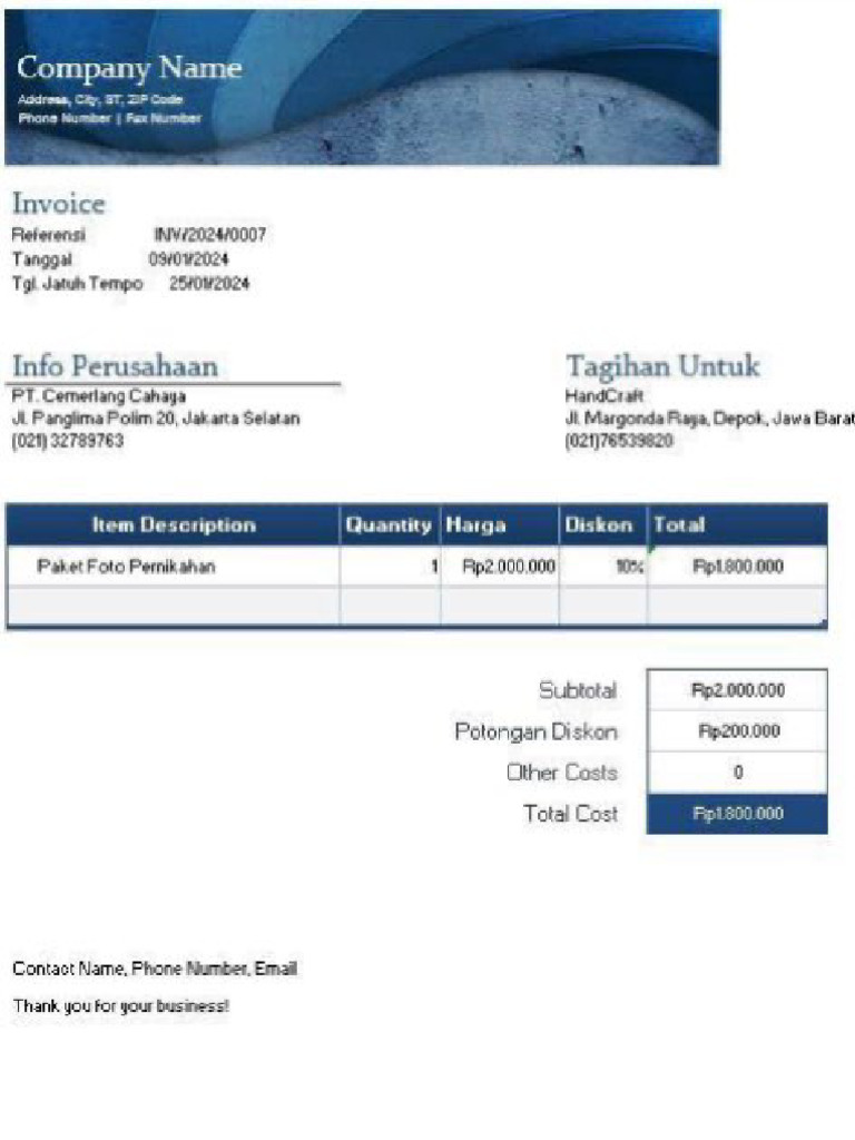 Invoice Tagihan | PDF