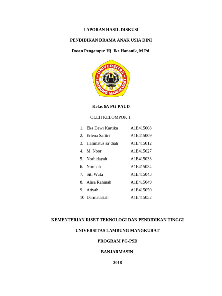 LAPORAN HASIL DISKUSI bu ikke | PDF