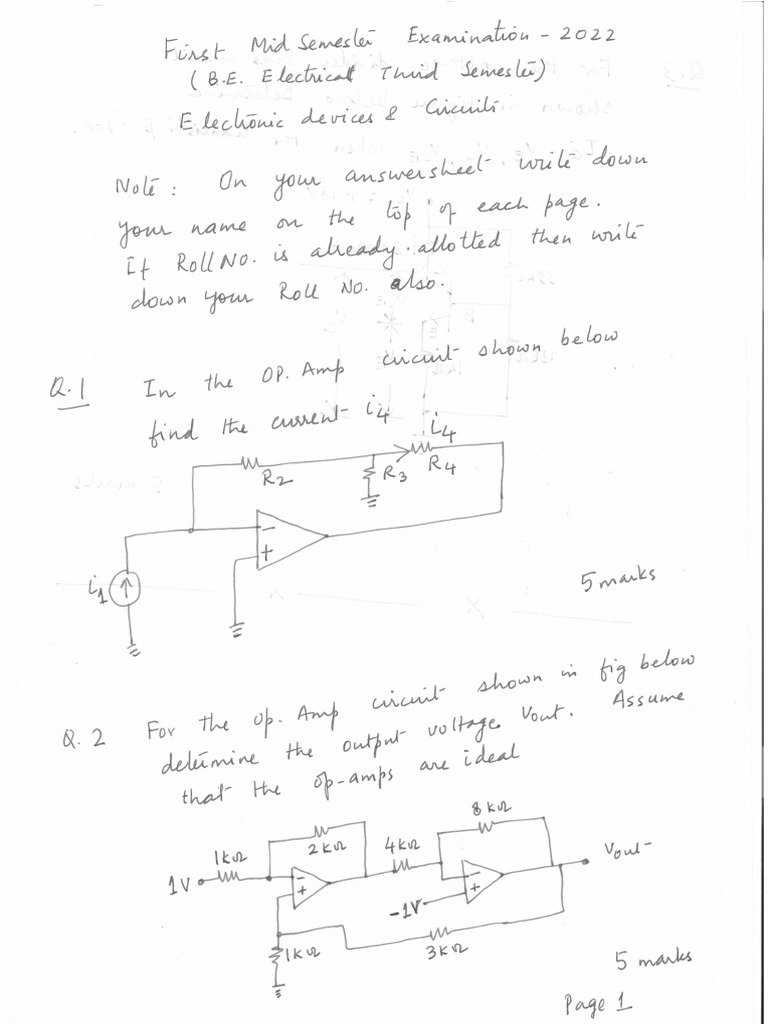 Abhishek Tak - EDC Midsem 1 2022 Paper | PDF