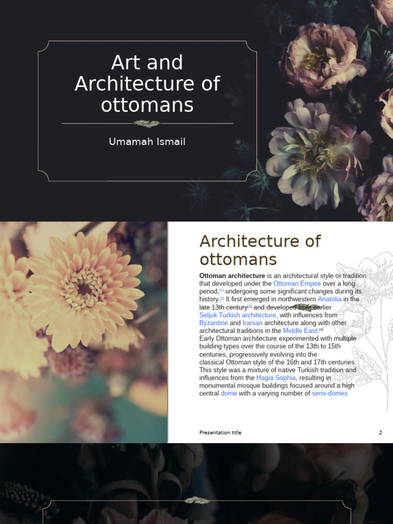 Ottoman Art and Architecture Overview | PDF