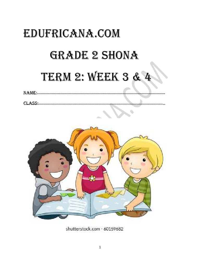 Primary School Grade 2 Shona Week 3 and 4 | PDF