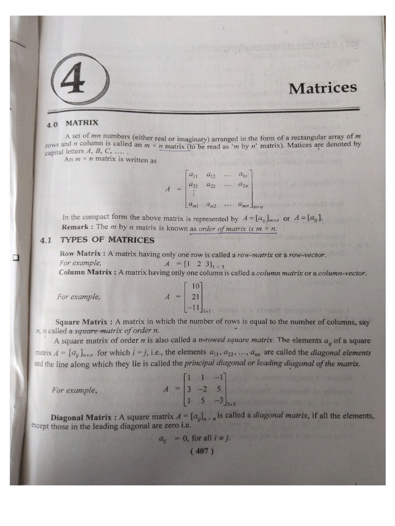 Matrix Unit1 | PDF