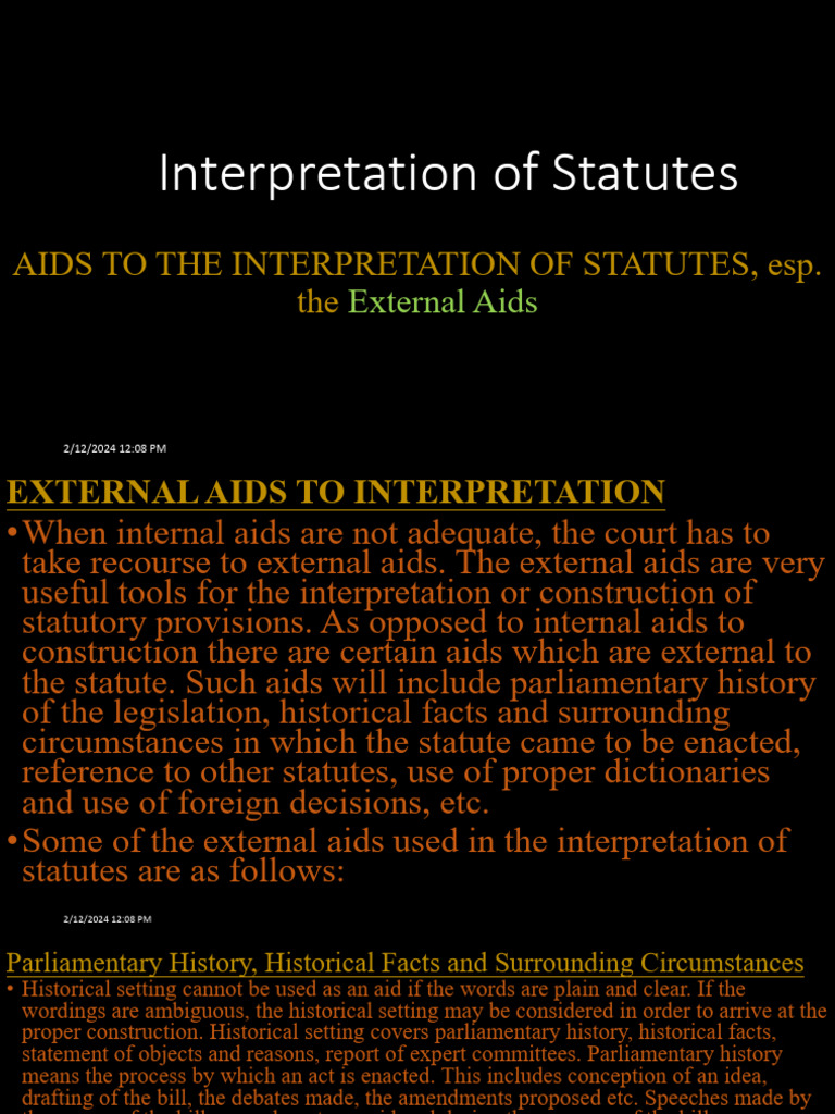 IOS - SLIDE 6 - Aids To Constr - External Aids | PDF | Bill (Law ...