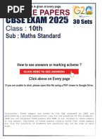 Class x Maths (Standard) 30 Sample Papers 2024-25 (Nodia) (1) | PDF ...