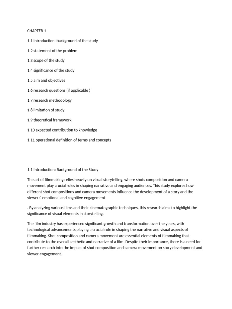 Chapter 1 | PDF | Cinematography | Narrative