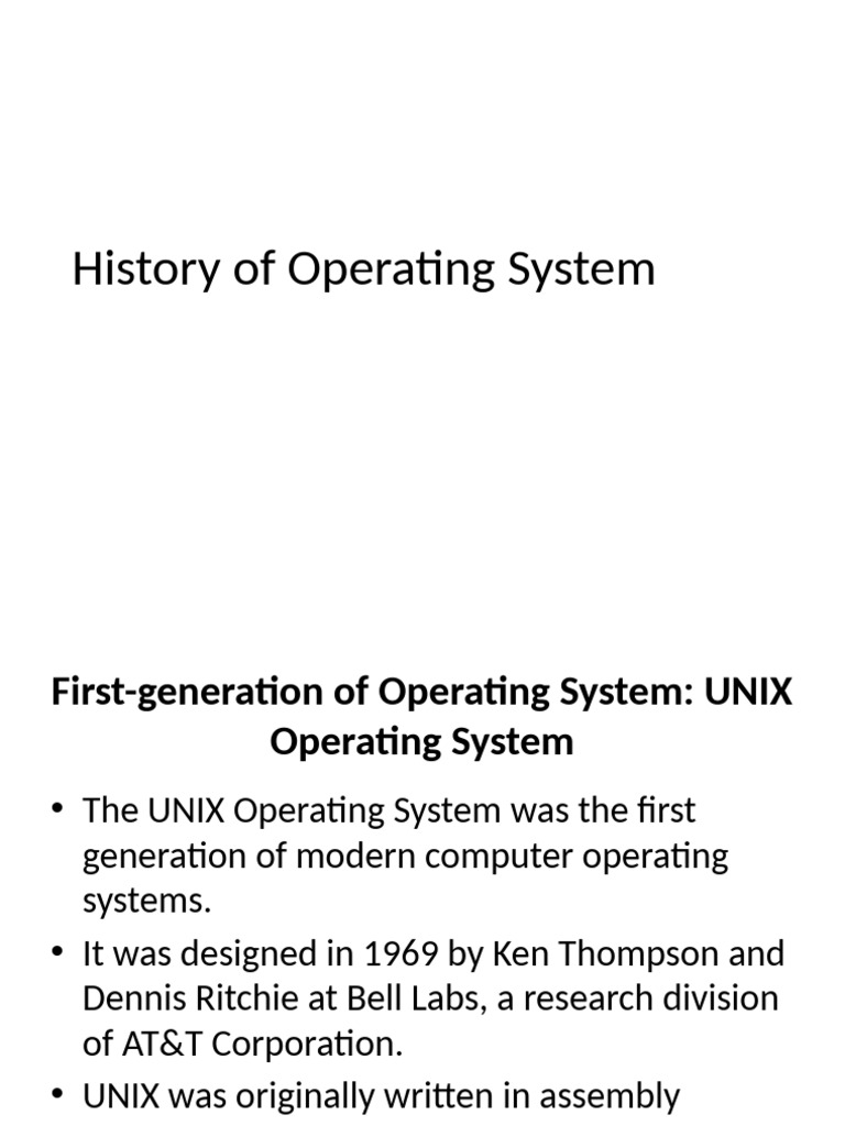 Evolution of Operating Systems Explained | PDF | Operating System ...