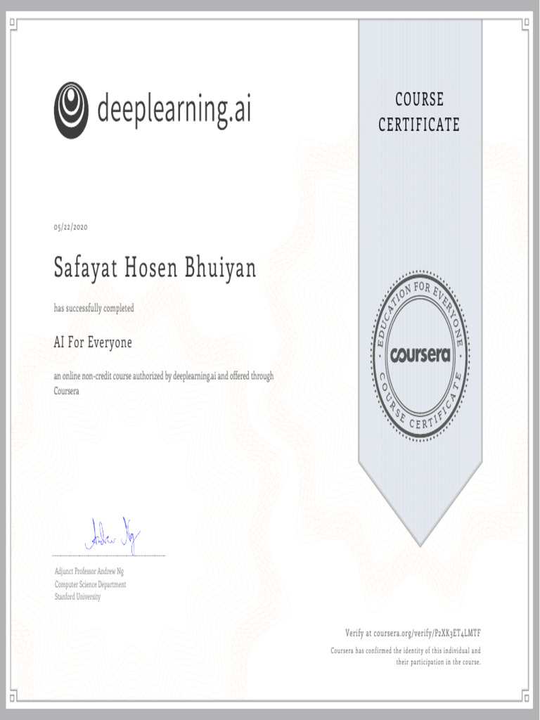 AI Course Completion Certificate | PDF