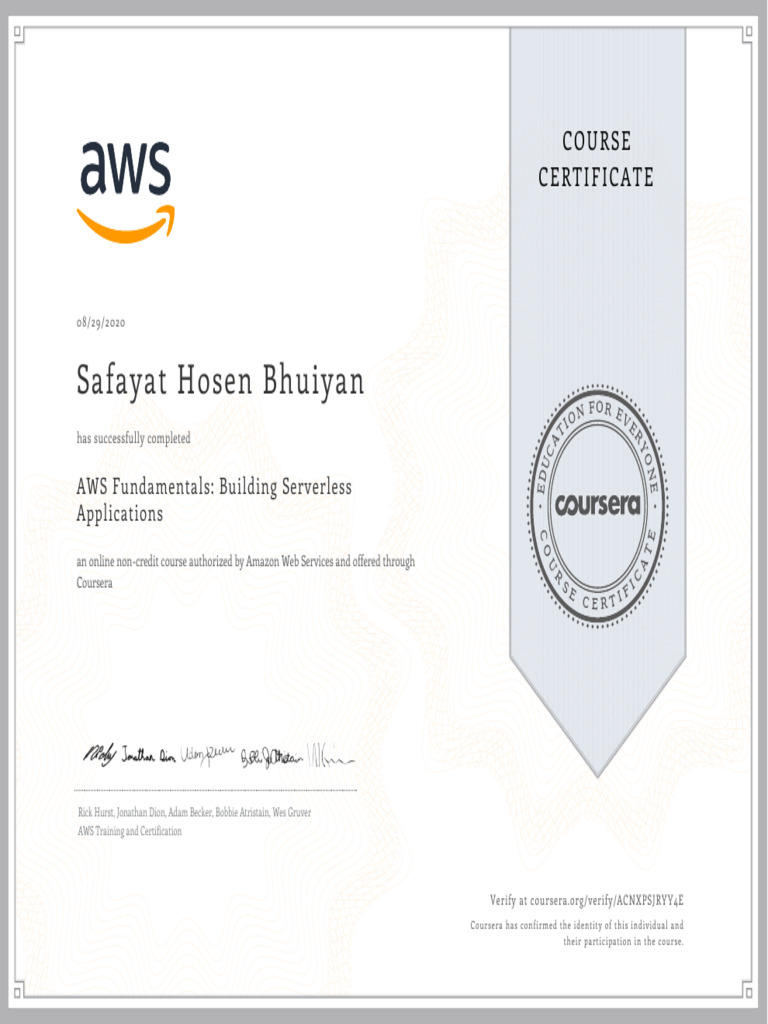 AWS Serverless Course Completion | PDF | Collective Intelligence | Computer Science
