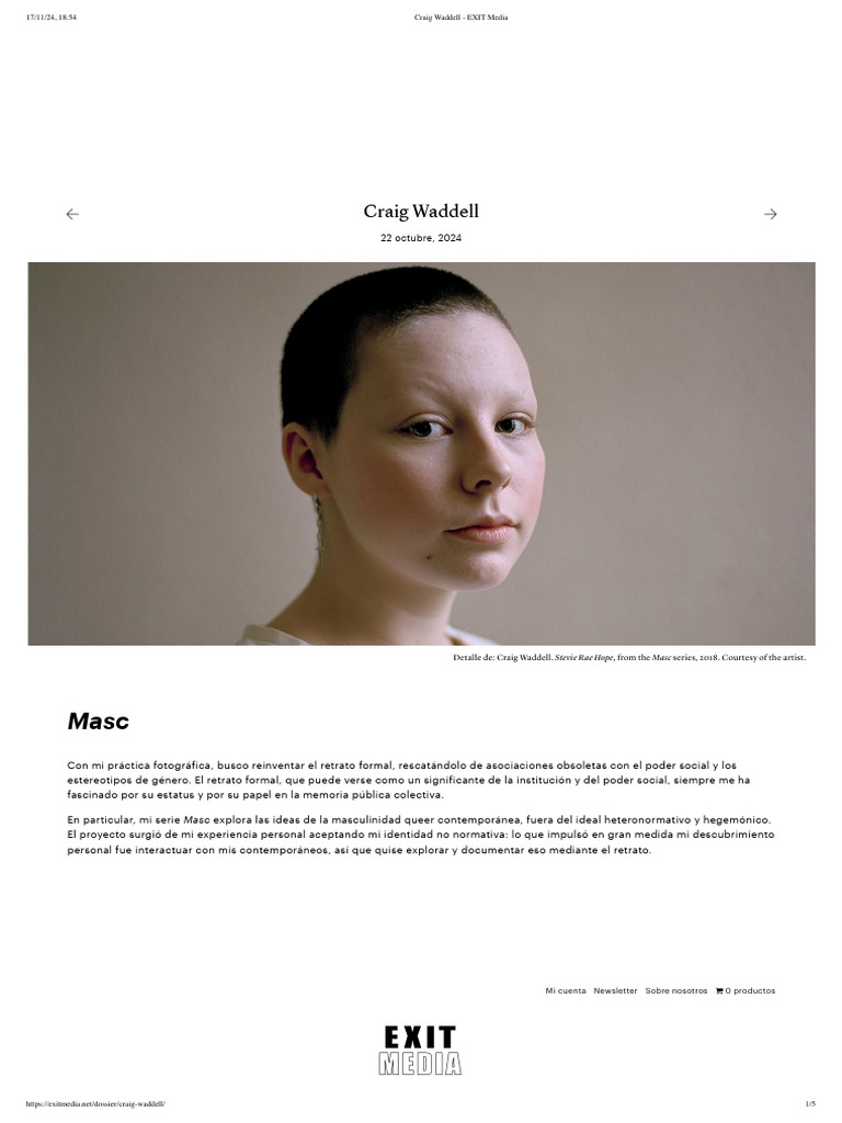 Retratos de Masculinidad Queer en Masc | PDF