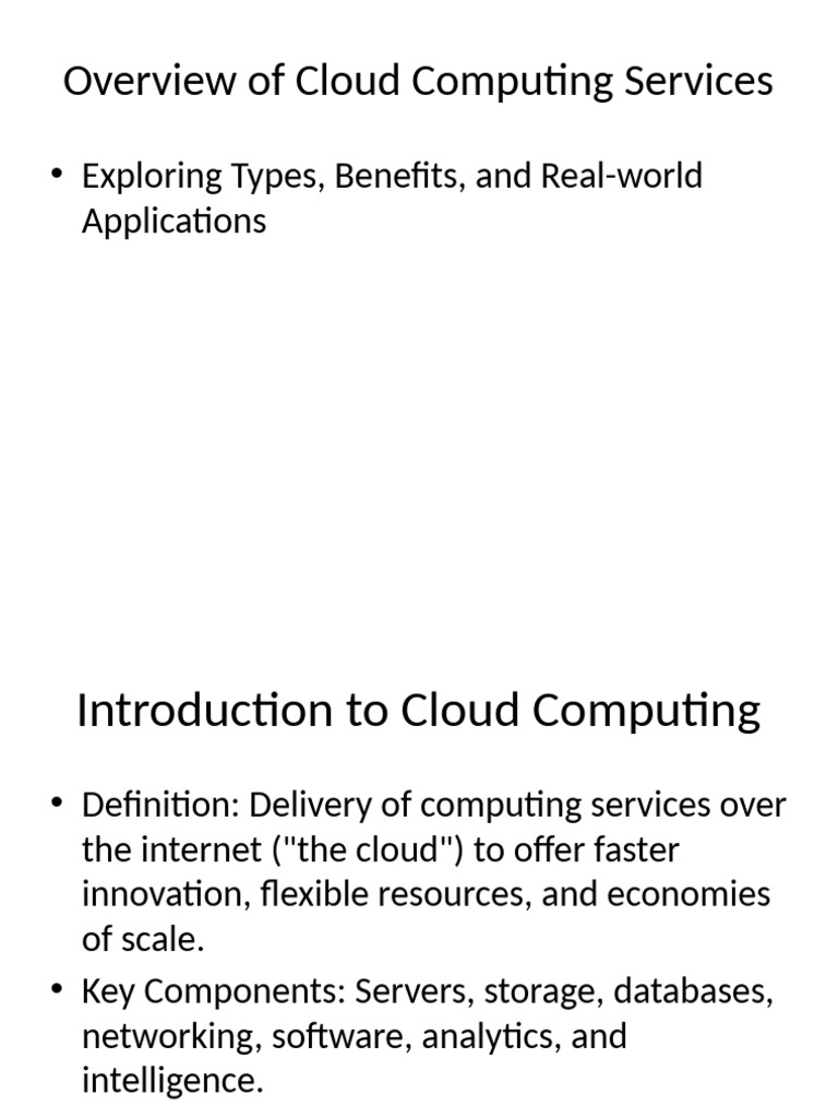 Cloud_Computing_Services_Lecture 2 | PDF | Cloud Computing | Software As A Service