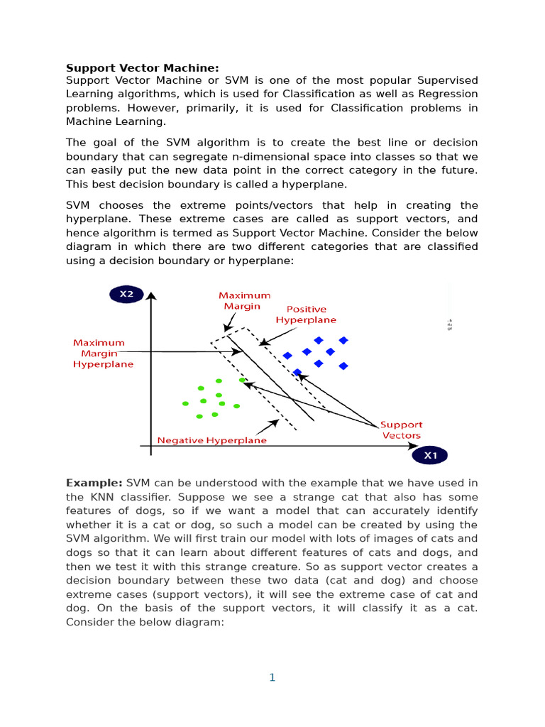 Unit 2 Svms Linear Logistic Regression | PDF | Support Vector Machine | Linear Regression
