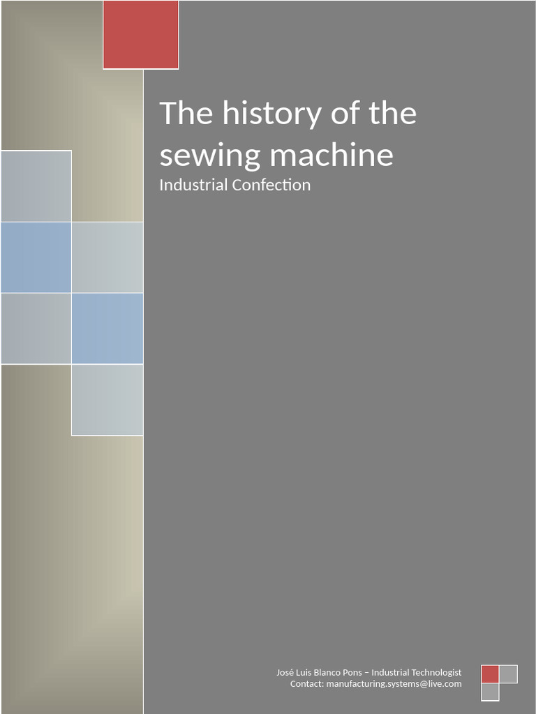 Evolution of the Sewing Machine | PDF | Sewing Machine | Sewing