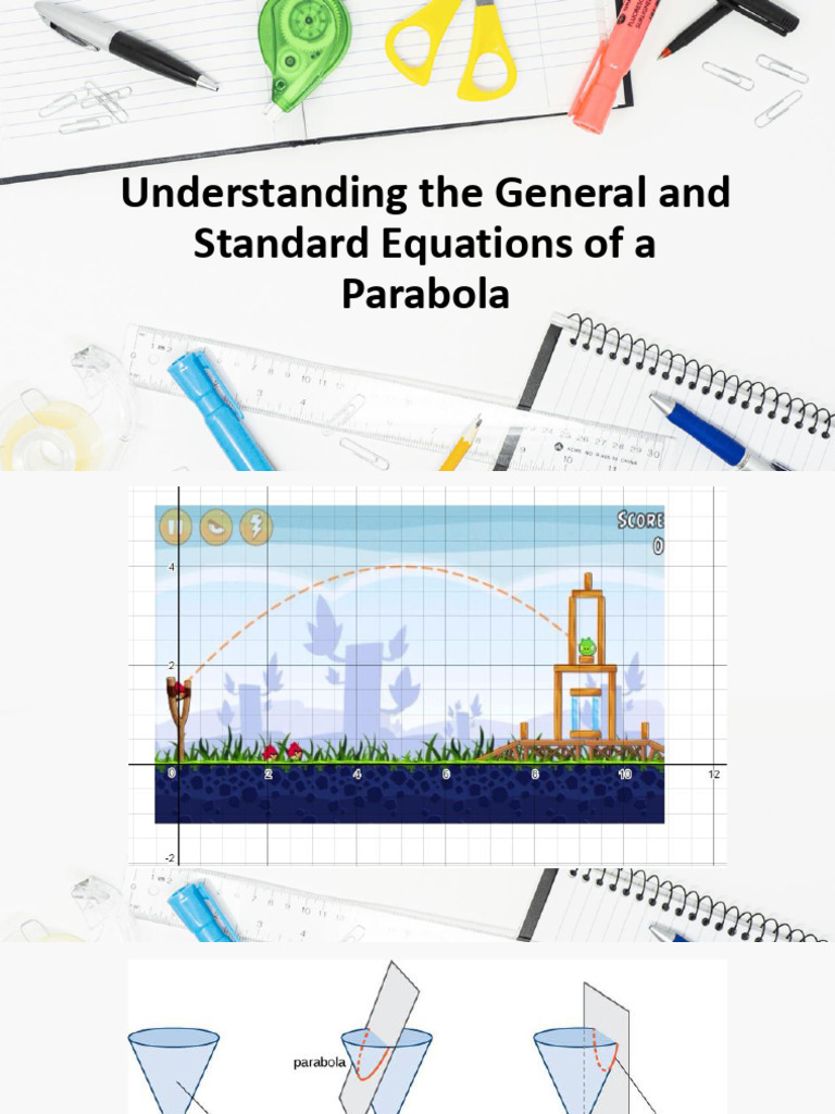 Understanding the General and Standard Equations of a Parabola | PDF ...