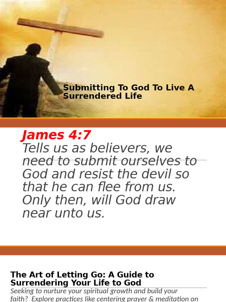 Surrendering to God: A Believer's Guide | PDF | Prayer | David