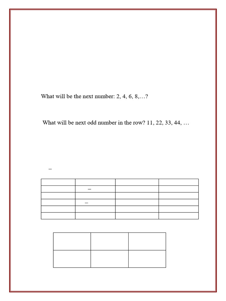 Even and Odd Numbers 1 | PDF