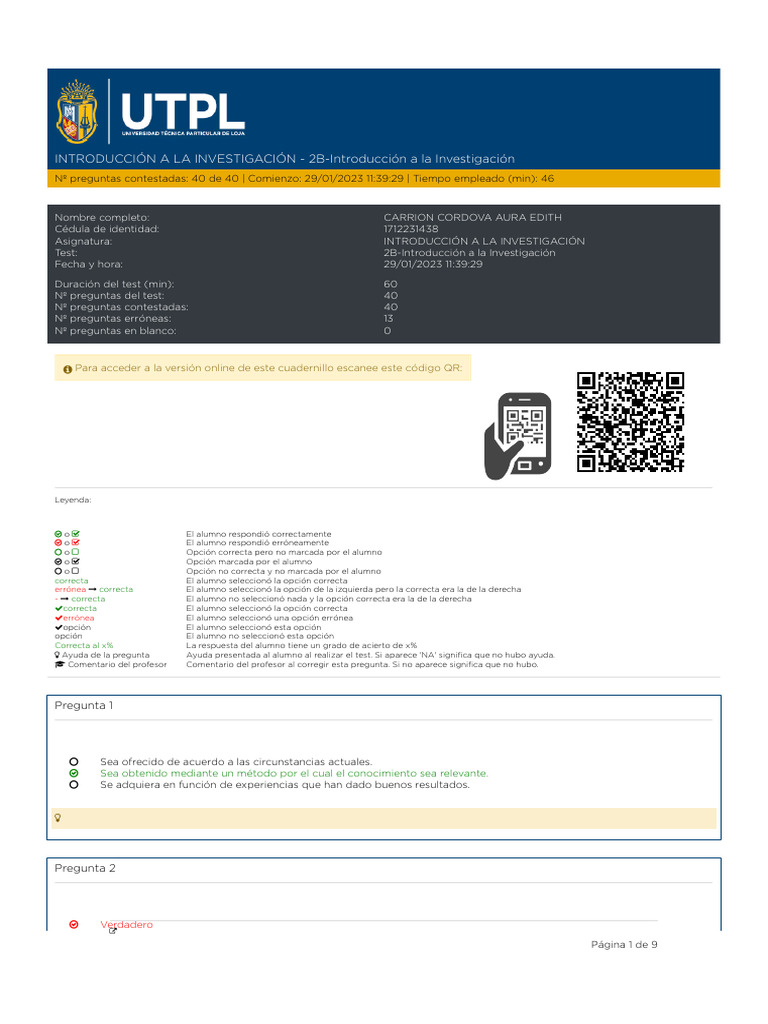 Cuadernillo Investigación 2B Examen Final | PDF | Método científico ...