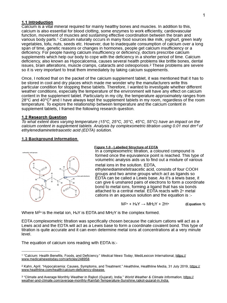 Maanya Raichura_Chemistry IA (final) | PDF | Titration | Chemistry