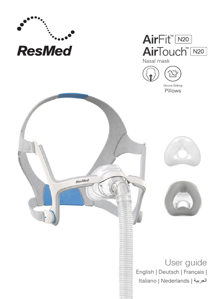 Airfit Airtouch n20 User Guide Eur1 Mul | PDF | Breathing