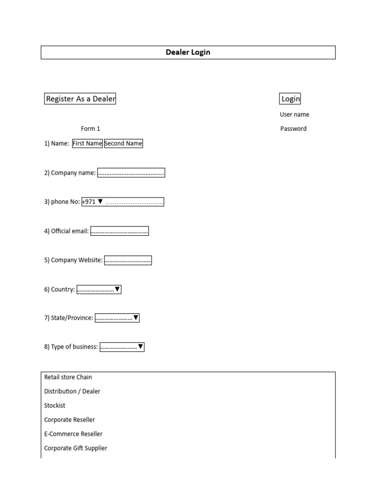 Dealer Login | PDF