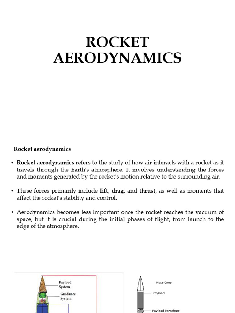 Unit 4 Rocket Aerodynamics | PDF | Drag (Physics) | Fluid Dynamics
