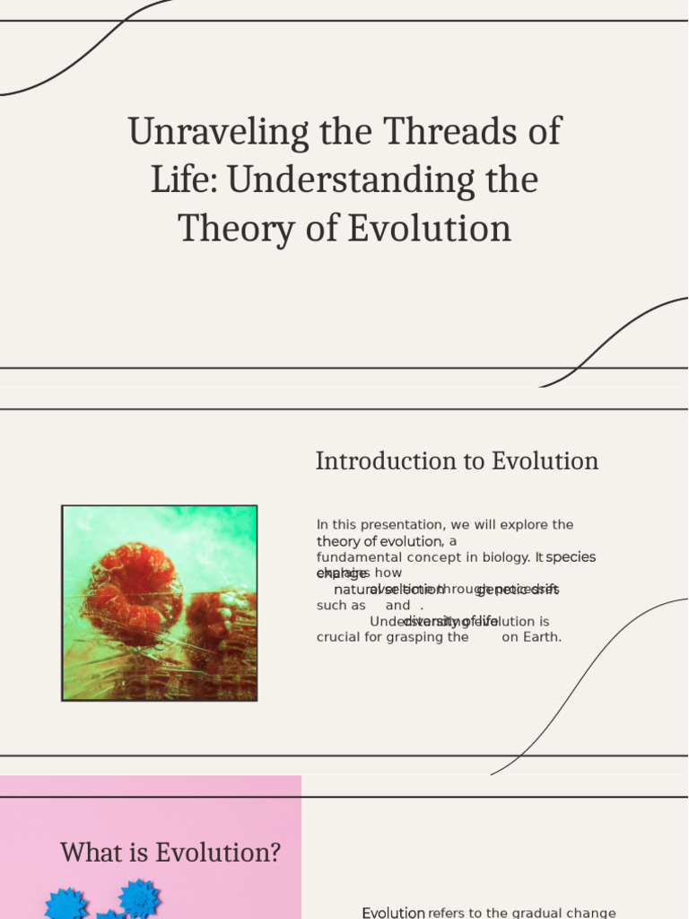 The Theory of Evolution | PDF