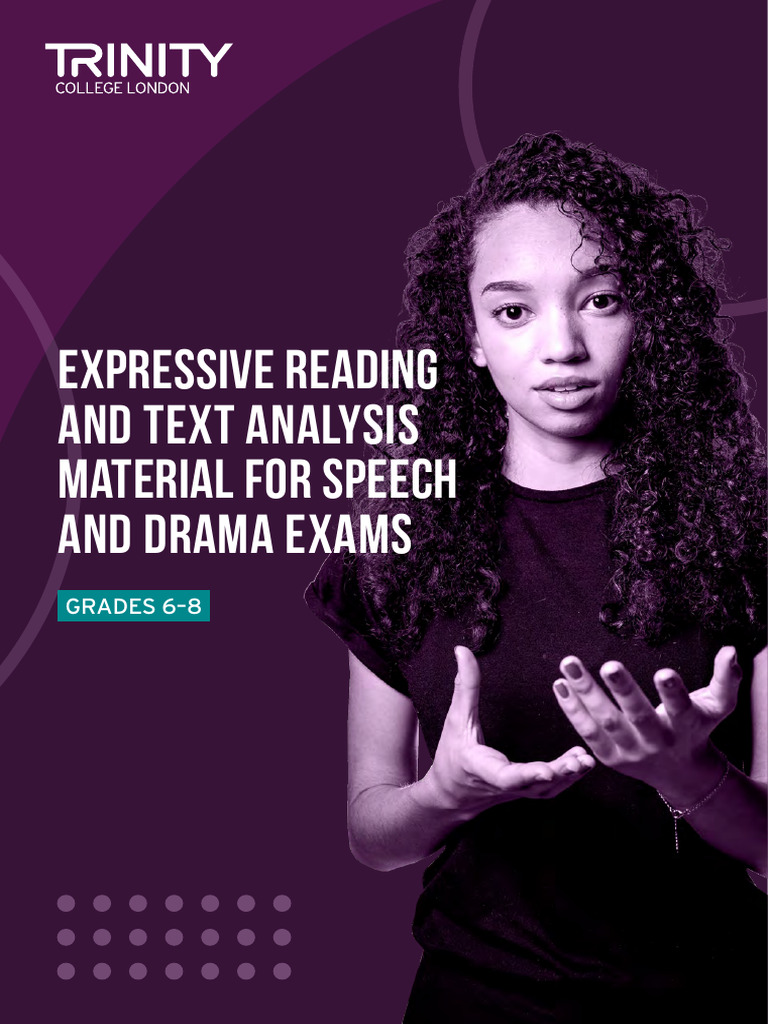 Grades 6-8 - Expressive Reading and Text Analysis Material For Speech and Drama Exams - ONLINE | PDF