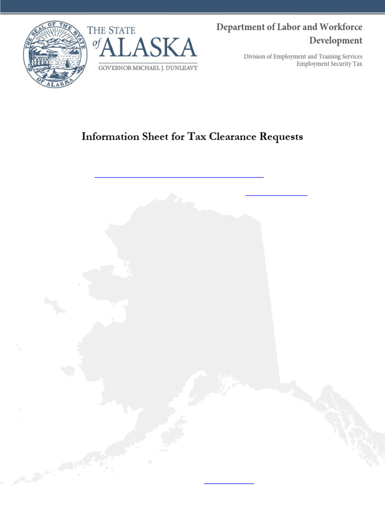 Tax Clearance Information Sheet | PDF | Legal Liability | Employment