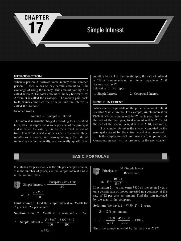 Questions On Simple Interest | PDF