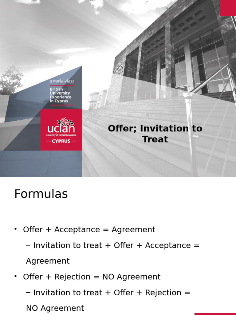 LW1221 Offer Invitation To Treat (1) - Tagged | PDF | Offer And ...