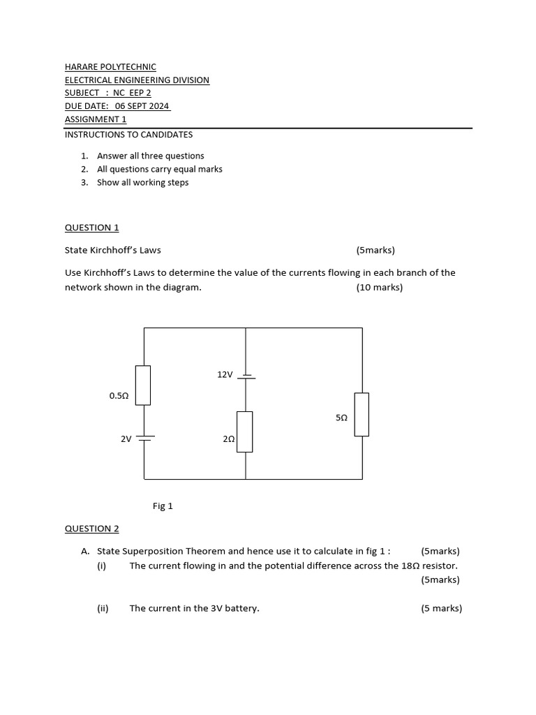 2024 Eep 2 NC Assignment 1 | PDF