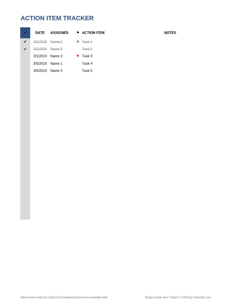 Action Item Tracker | PDF